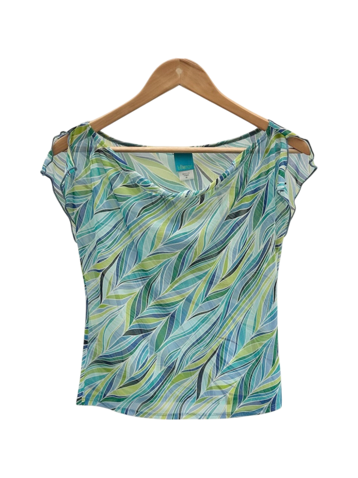 Vintage 90s Retro Swirl Blouse (M) | ThreeDays-AWeek